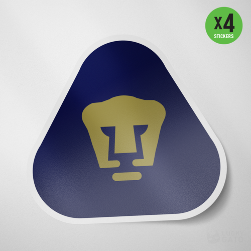Pumas UNAM Mexico 4 Pack Sticker Vinyl Decal Calcomania Universidad ...