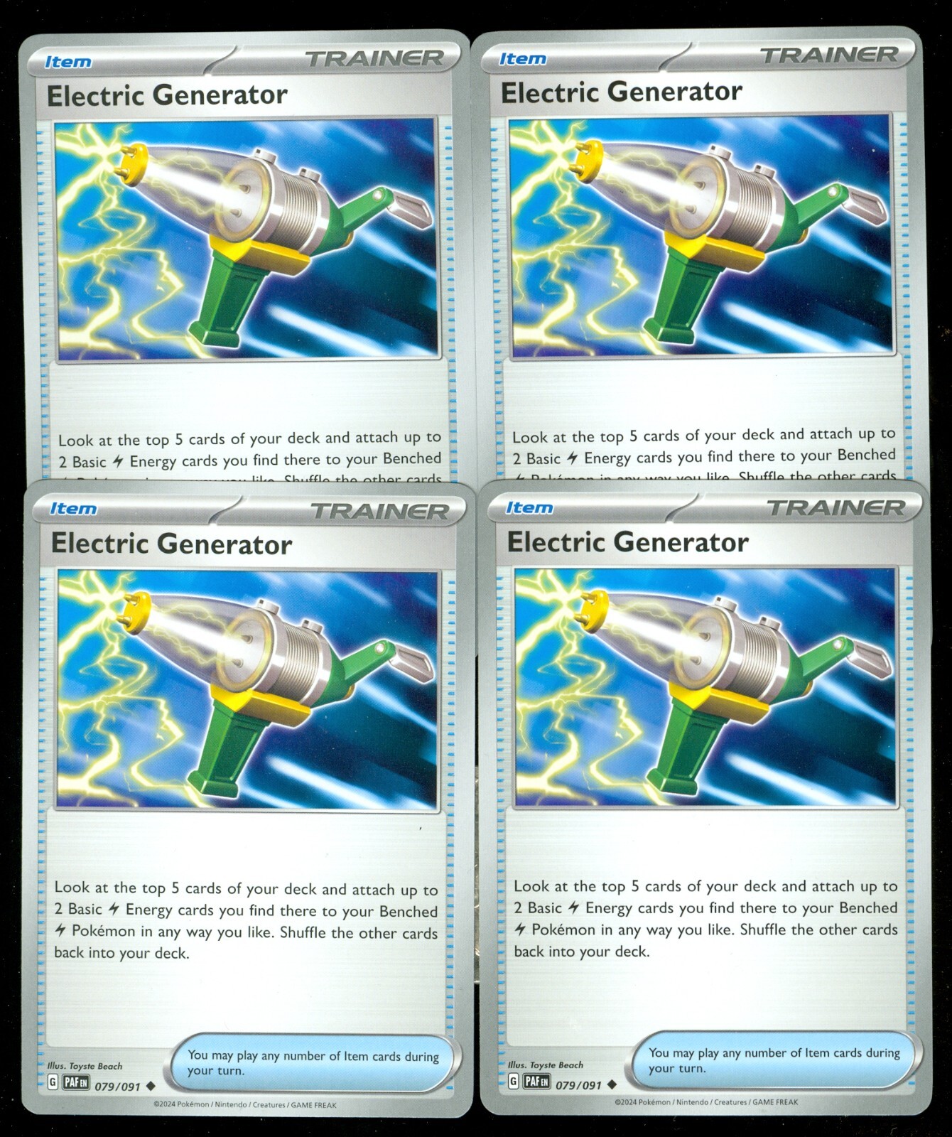 Pokemon ELECTRIC GENERATOR 079/091 - Paldean Fates - - MINT 4X | eBay