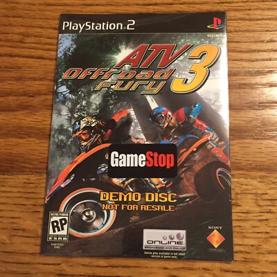 Playstation 2 ATV 3: Off Road Fury Demo Disc Rating Pending Sony ...