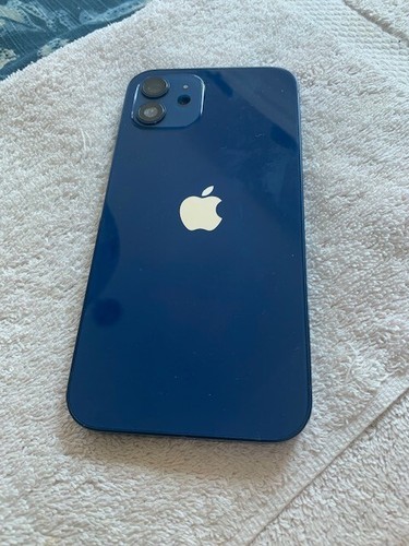 Apple iPhone 12 rear back housing glass chasis blue (D) | eBay
