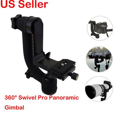 ?360° Swivel Pro Panoramic Gimbal clamp Tripod Ball Head Camera ...