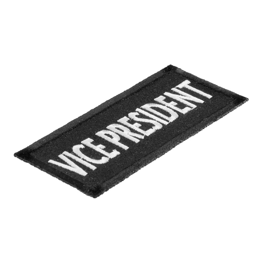 Vice President Black & White Patch, Biker Club Patches | eBay