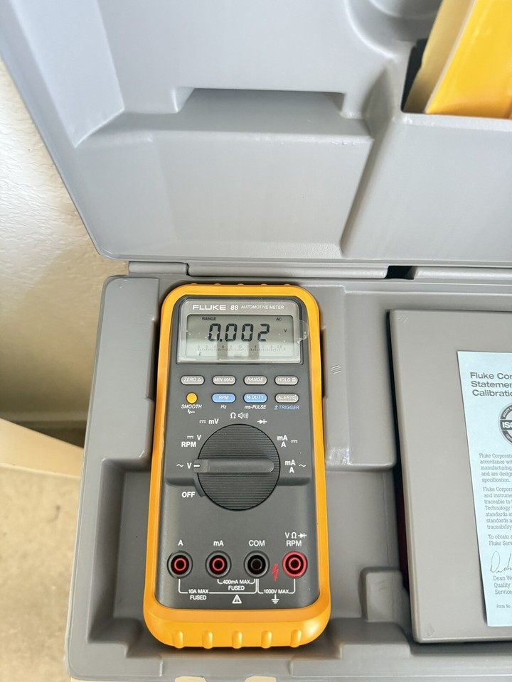 FLUKE 88 Automotive Meter Multimeter with RPM & Accessories (NEW SEALED ...