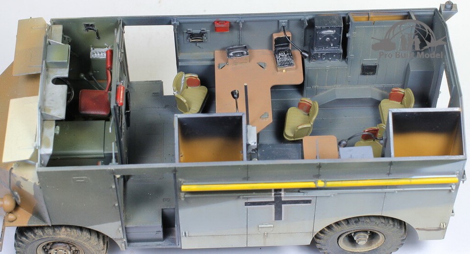 Rommel's Mammoth DAK AEC Armored Command Car Full Interior 1:35 Pro ...