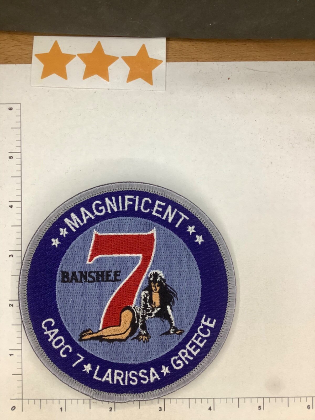 VINTAGE US NAVY CAOC 7 LARISSA & GREECE BANSHEE 7 SQD PATCH | eBay