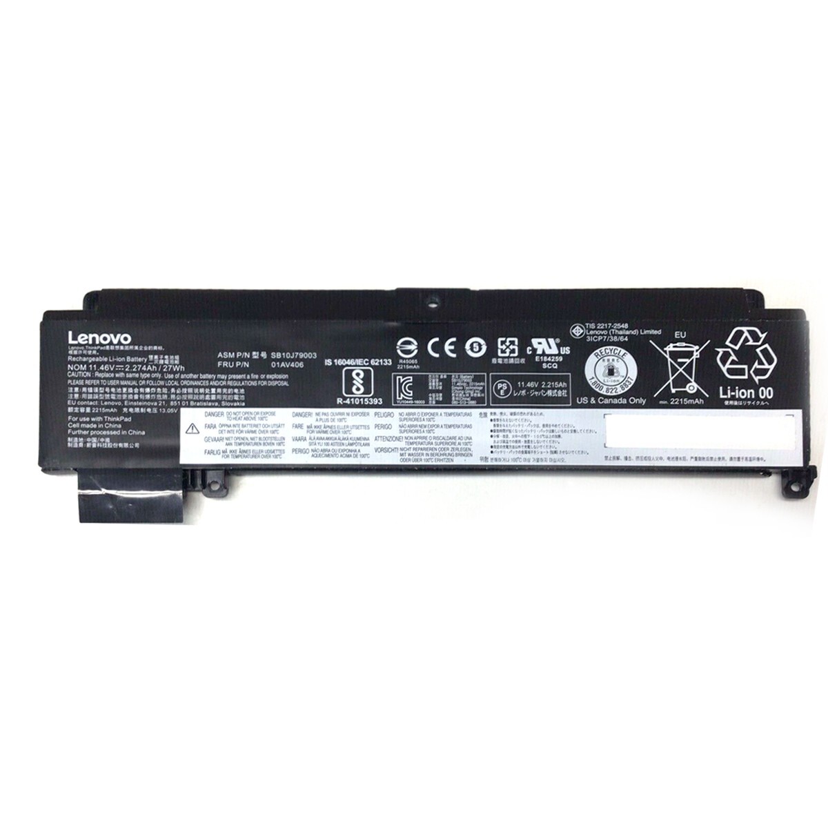 Genuine 00HW024 00HW025 01AV405 01AV406 Battery for Lenovo ThinkPad ...