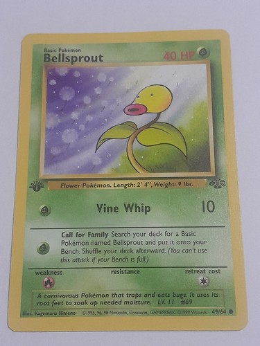 Pokémon TCG Bellsprout Jungle 49/64 Regular 1st Edition Common | eBay