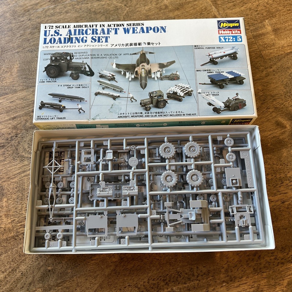Hasegawa 1/72 U.S. Aircraft Weapons Loading Set - NEW IN BOX - SAME DAY ...