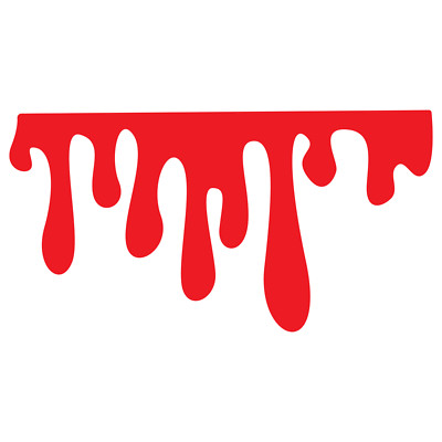 Blood Dripping Decal Stickers Car Tumbler Wall JDM Bleeding Window 22 ...