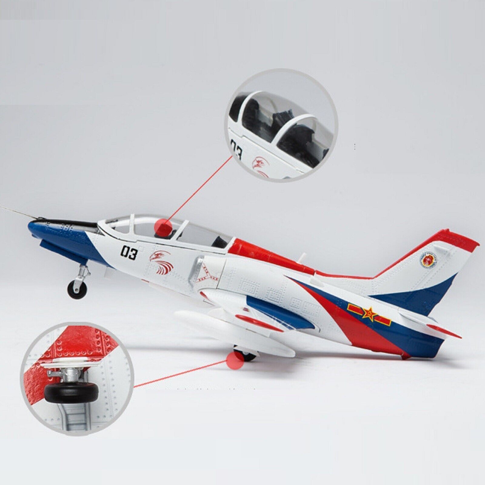 1:48 China K-8 Trainer Airplane Diecast Training School Aircraft Model ...