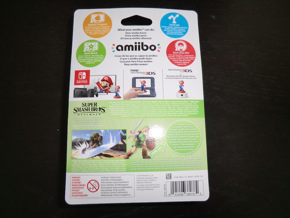 NINTENDO AMIIBO THE LEGEND OF ZELDA - YOUNG LINK No 70 NEW SEALED | eBay