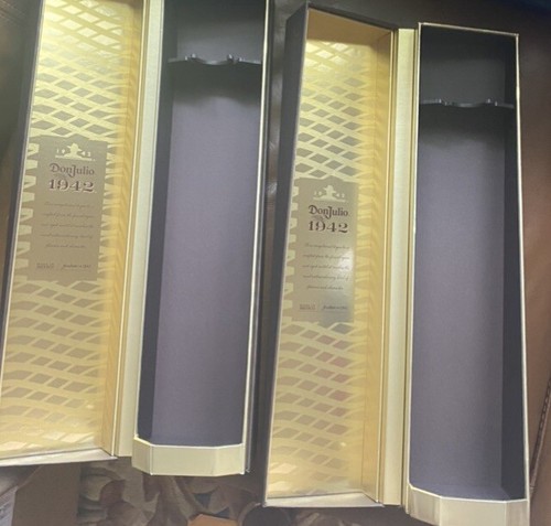 (SET OF 2) 1942 Don Julio Anejo Tequila 750ml Empty Display PROP Box ...