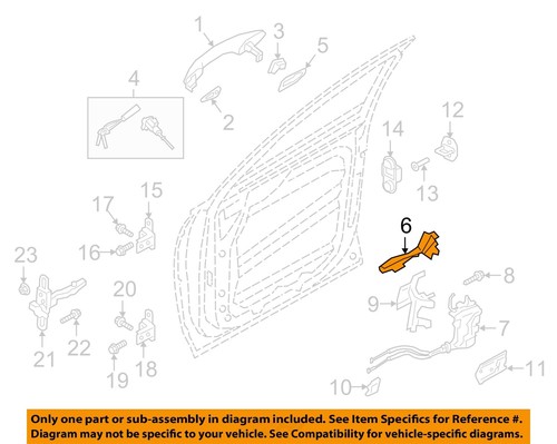HYUNDAI OEM 19-23 Santa Fe Front Door Lock Hardware-Handle Base ...