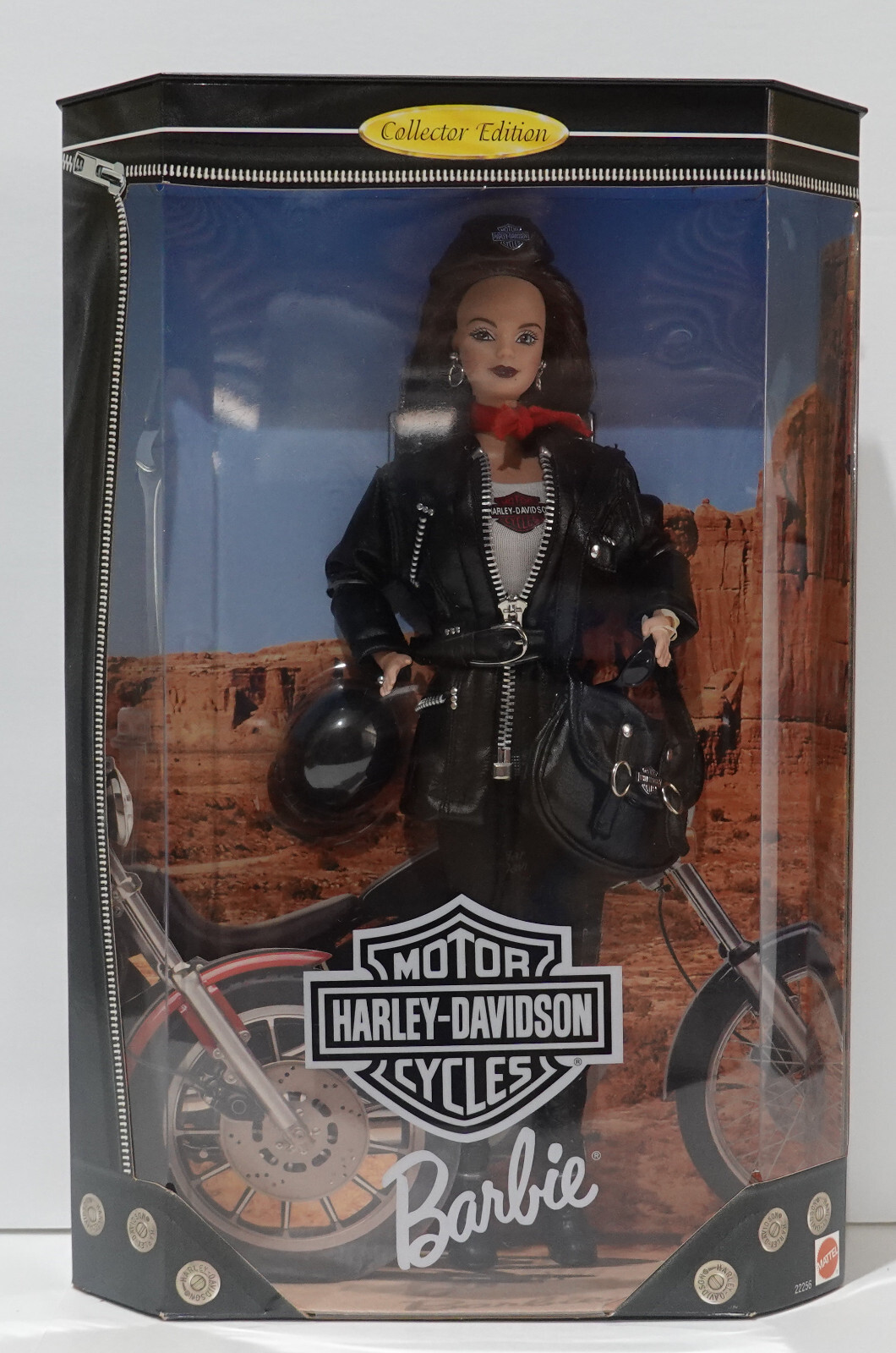 Barbie Harley Davidson female biker doll Mattel 22256 1998 Sealed New ...