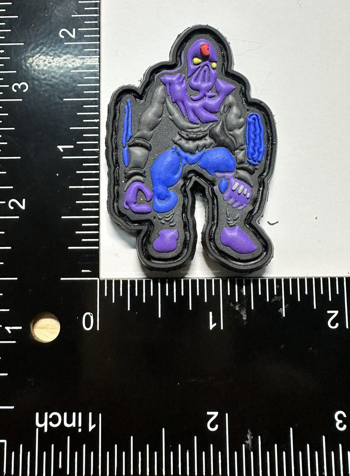 Foot clan soldier tmnt pvc rubber morale ranger eye patch Edc | eBay