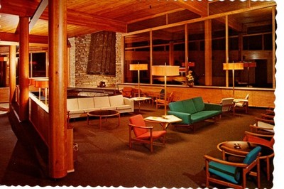 Vintage Postcard- The Family Lounge Walter & May Reuther Family ...