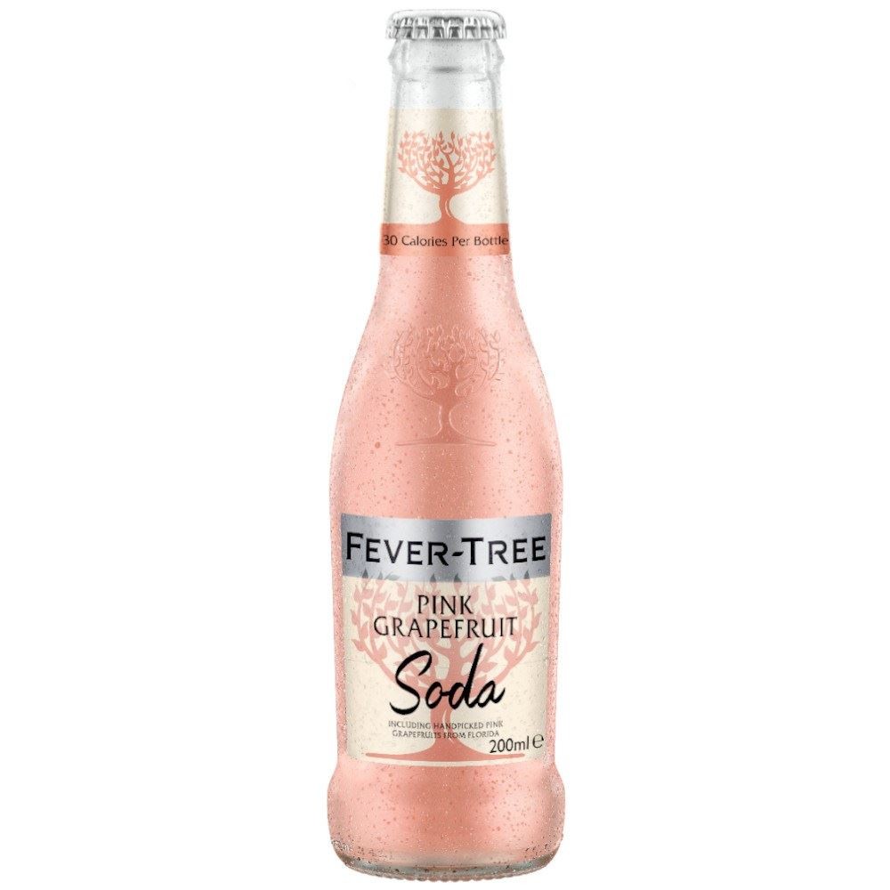 FEVER-TREE PINK GRAPEFRUIT SODA 24 X 200ML CARBONATED TONIC & SODA ...