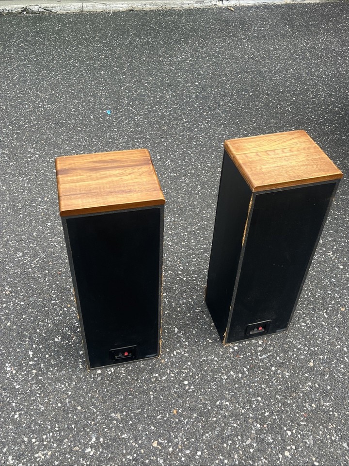 Vintage 1980s Advent Prodigy Large Tower 2 Way Speakers 30 inch Floor ...