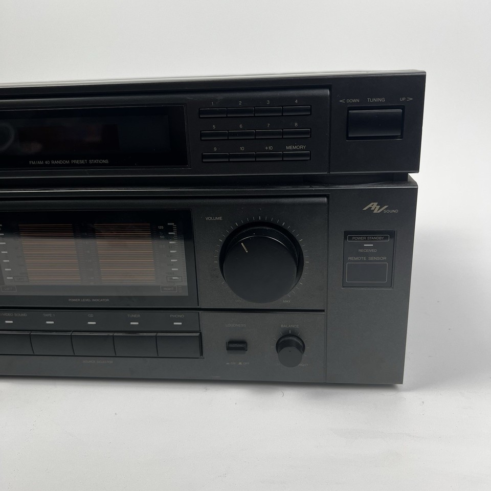 JVC RX-R75BK Computer Controlled Receiver JVC FX-97BK Digital AM/FM ...