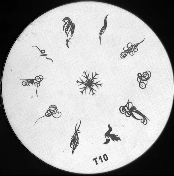 T Stamping Series Nail Art Image Stamp Template Plate 1 | eBay