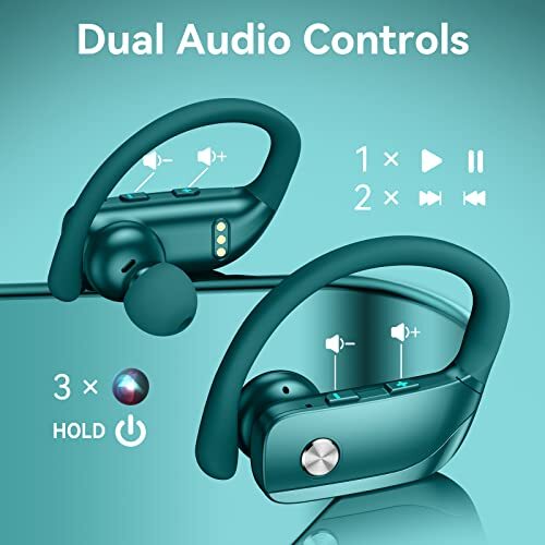 bmani Wireless Earbuds Bluetooth Headphones 48hrs Play Back Sport ...