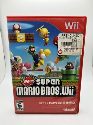 New Super Mario Bros. Wii (Nintendo Wii, 2009) Complete 45496901738 | eBay