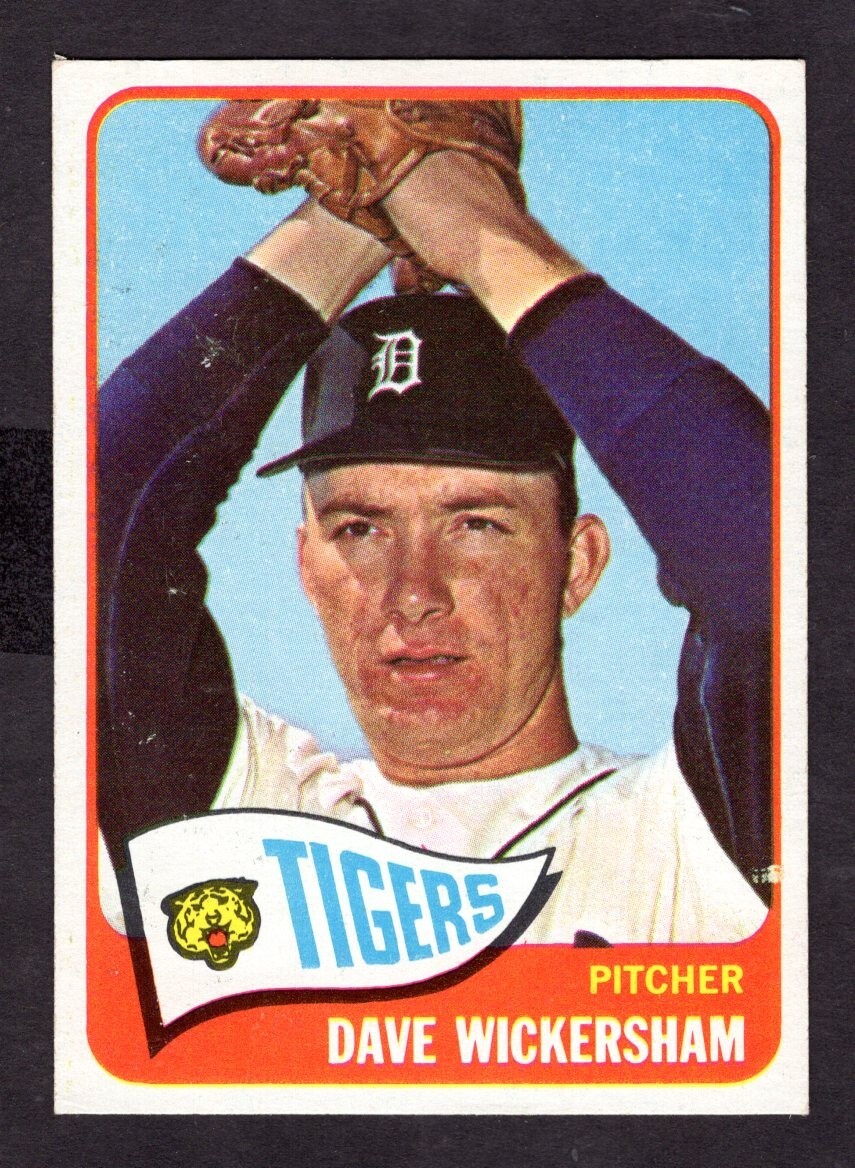 1965 TOPPS DAVE WICKERSHAM CARD NO:375 B NEAR MINT CONDITION | eBay