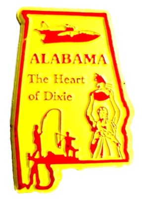 Alabama The Heart of Dixie United States Fridge Magnet | eBay