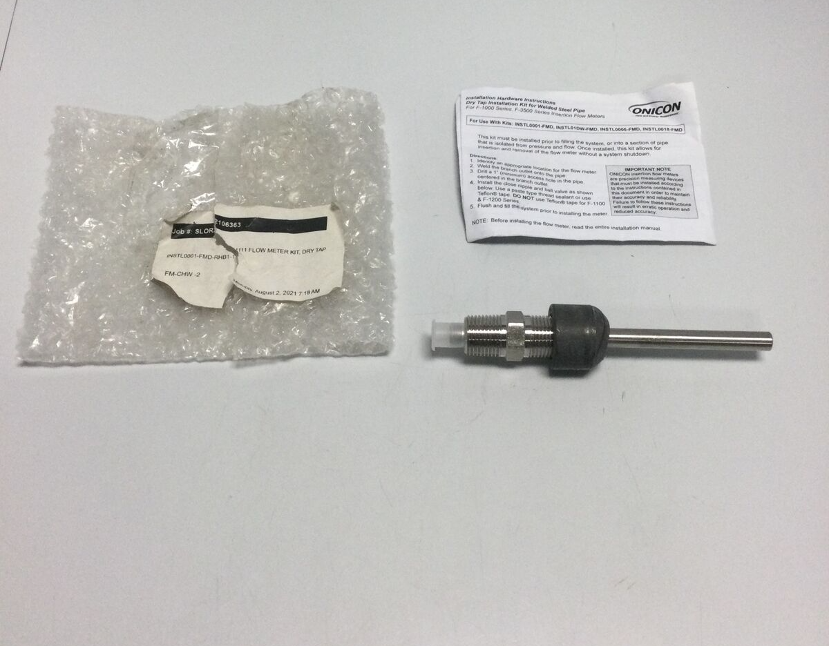 NEW-OTHER, ONICON, FM-CHW-2, FLOW METER INSTALLATION KIT, DRY TAP. (1J ...
