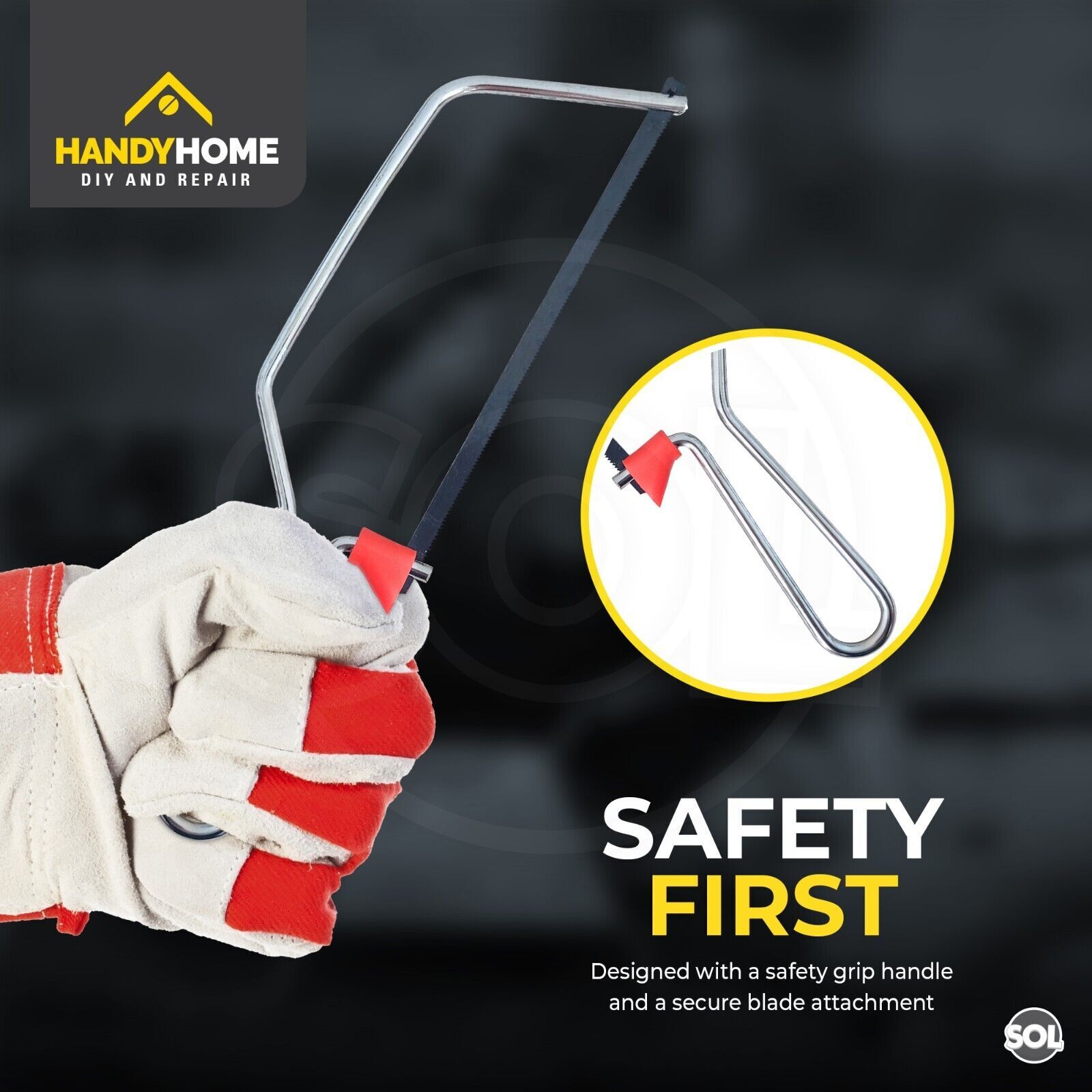 1-2pk Junior Hacksaw 6 Inch 150mm with Small Mini Hand Saw Metal Blade ...