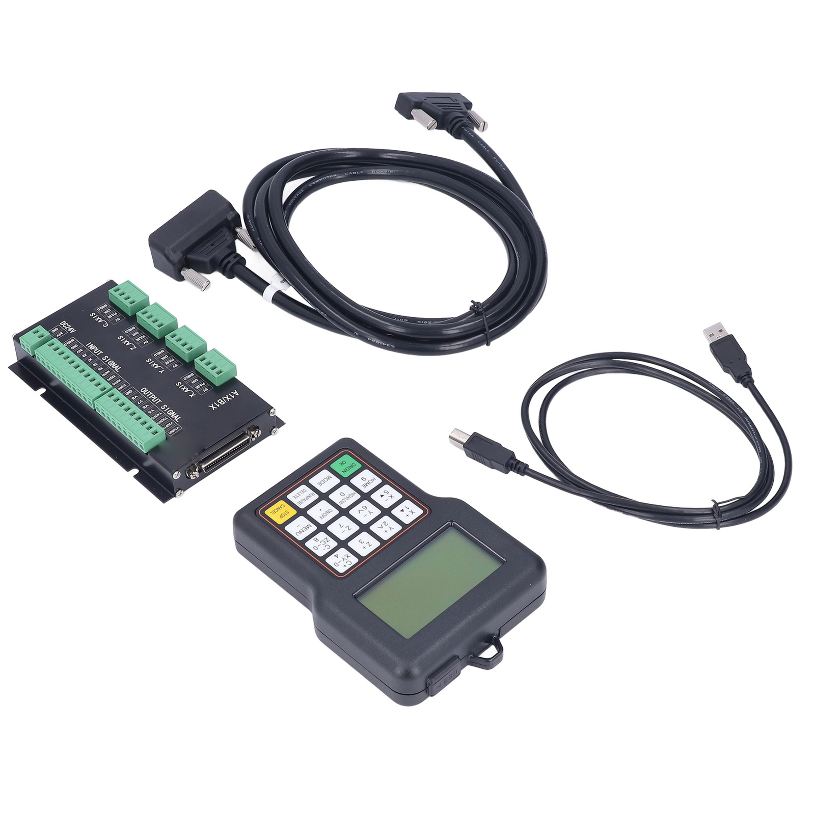 3inch LCD 4-Axes Engraving Machine Controller DSP Handle Remote Control ...