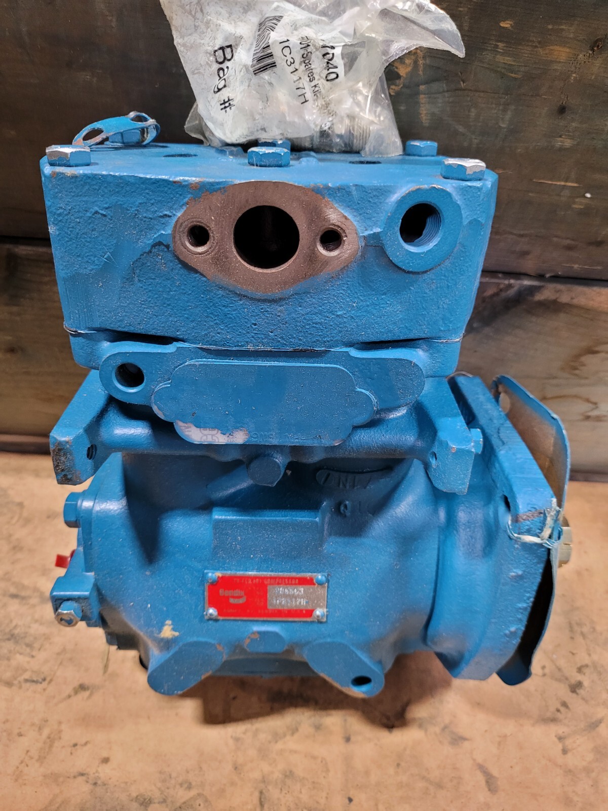286563 Genuine USA OEM Reman Bendix Air Compressor Tu-Flo 501 Mack 745 ...