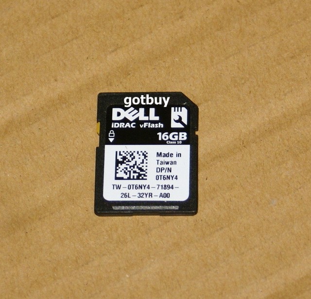 0T6NY4 Dell 16gb iDRAC VFlash Class 10 SD Card Module for sale online ...