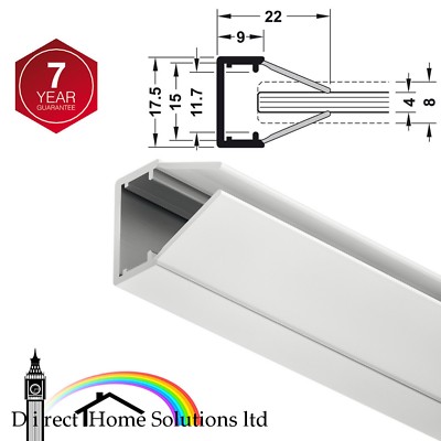 Hafele LED Flexible Strip Light Glass Edge Profile, Milky Cover Shelf ...