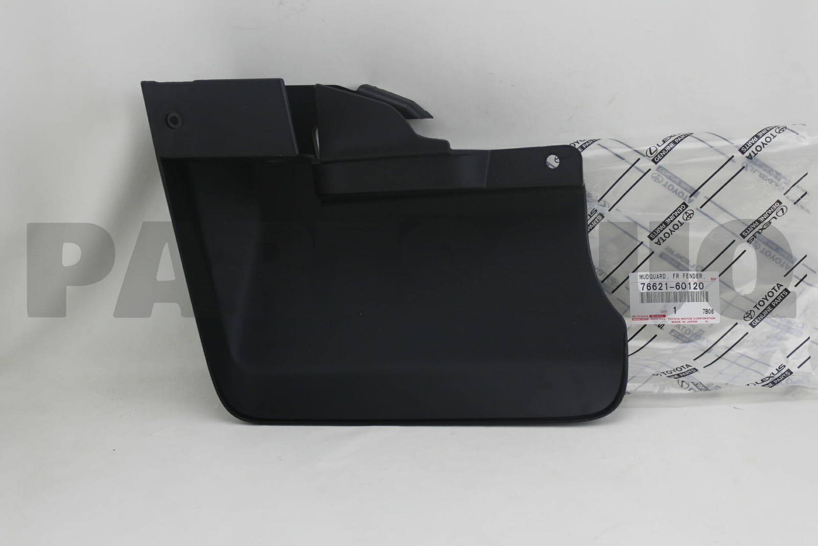 7662160120 Genuine Toyota MUDGUARD SUB-ASSY, FRONT FENDER, RH 76621 ...
