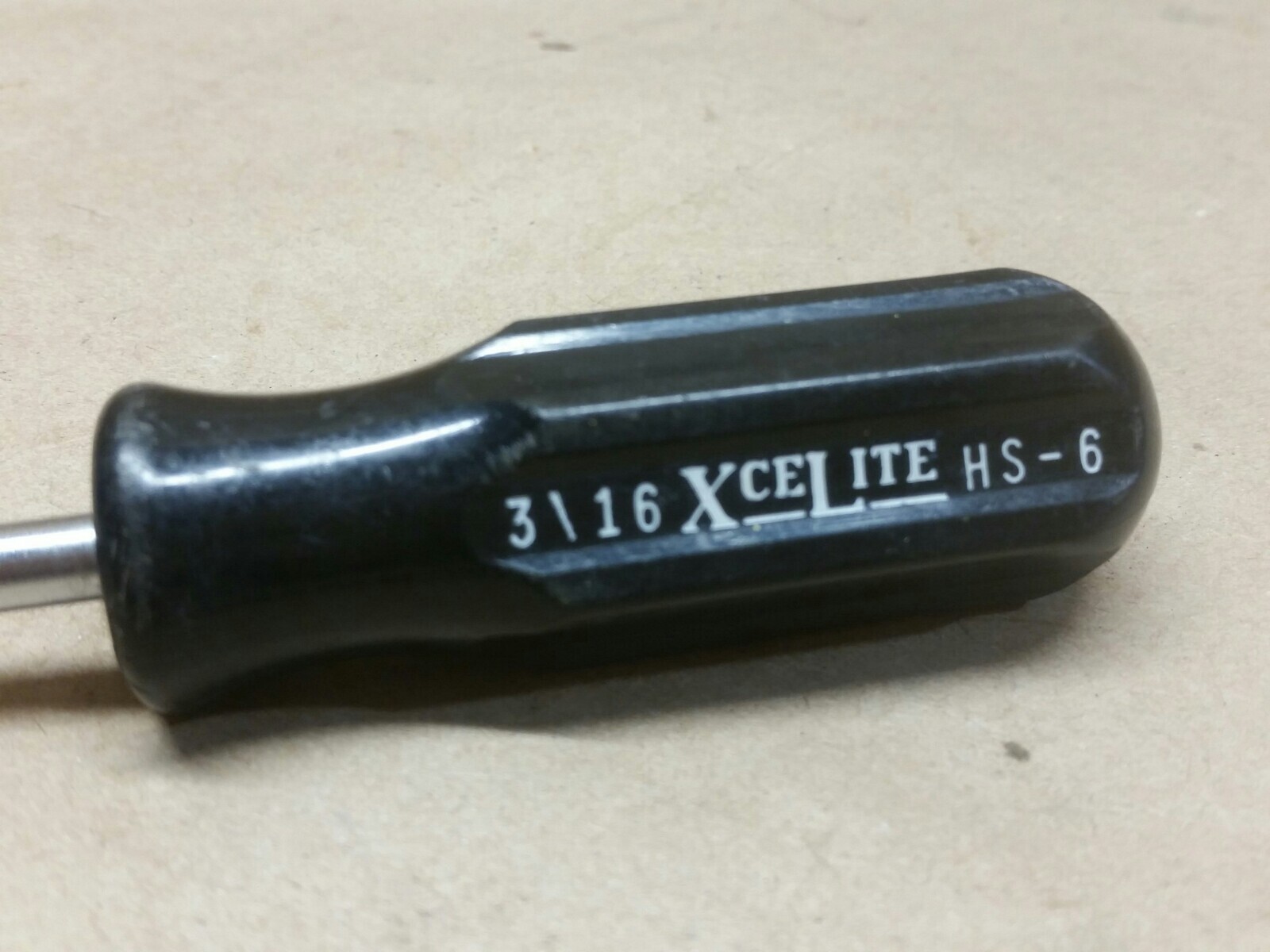 XCELITE HS6, 3/16" HEX NUT-DRIVER, 6-1/4” OAL, 3” Shaft, 3-1/4” Handle ...