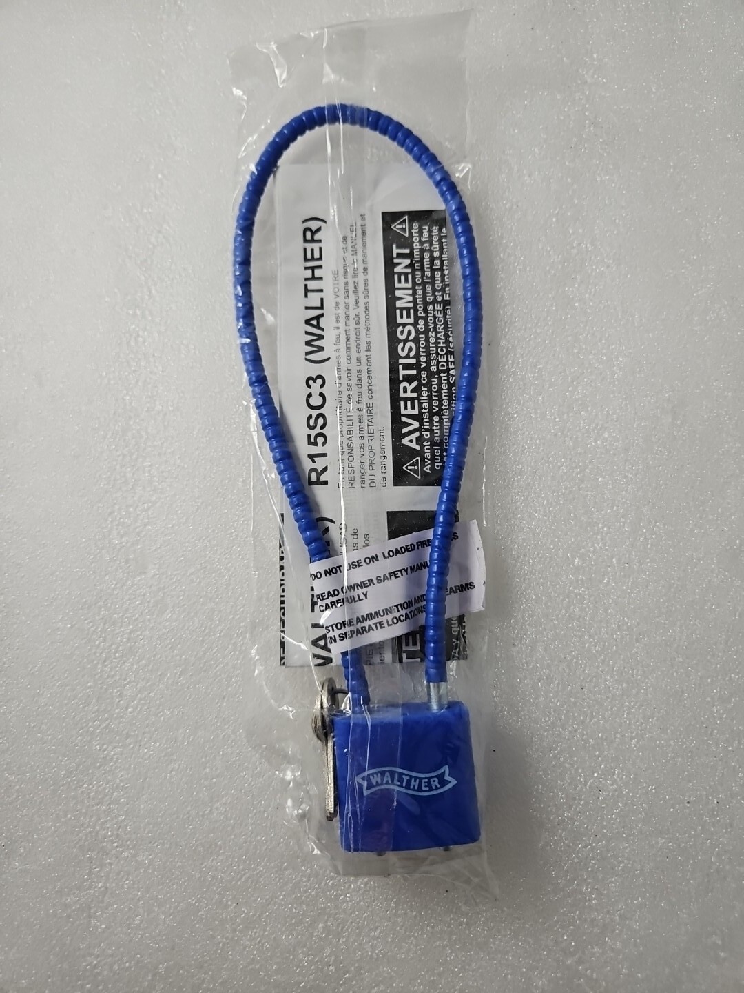 Walther R15SC3 & Regal R15sc Cable Gun Locks W/ 2 Keys Each for sale ...