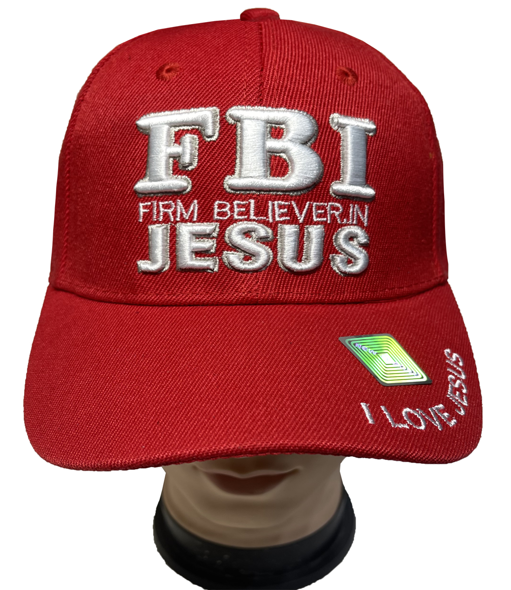 FBI FIRM BELIEVER IN JESUS Religion Adjustable Baseball Cap Hats LOT 1 ...