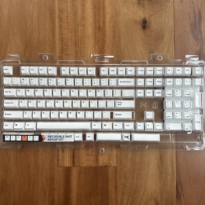 Mistel Doubleshot PBT Keycaps Snow White Black for Mechanical Keyboard ...