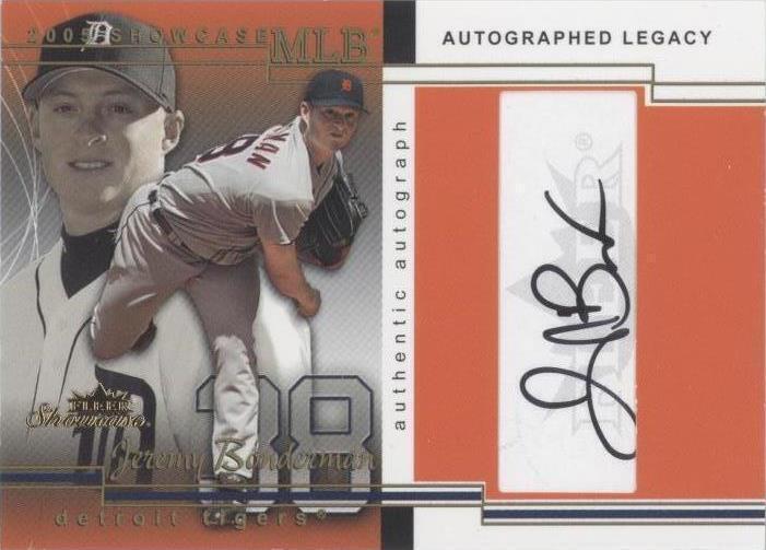 2005 Fleer Showcase - Autograph Legacy Jeremy Bonderman #68 /97 (AU ...