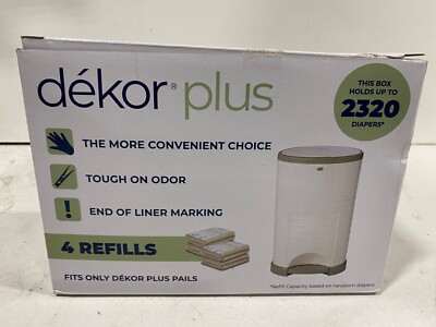Dekor Plus Diaper Pails Refills - 3 Pack | eBay
