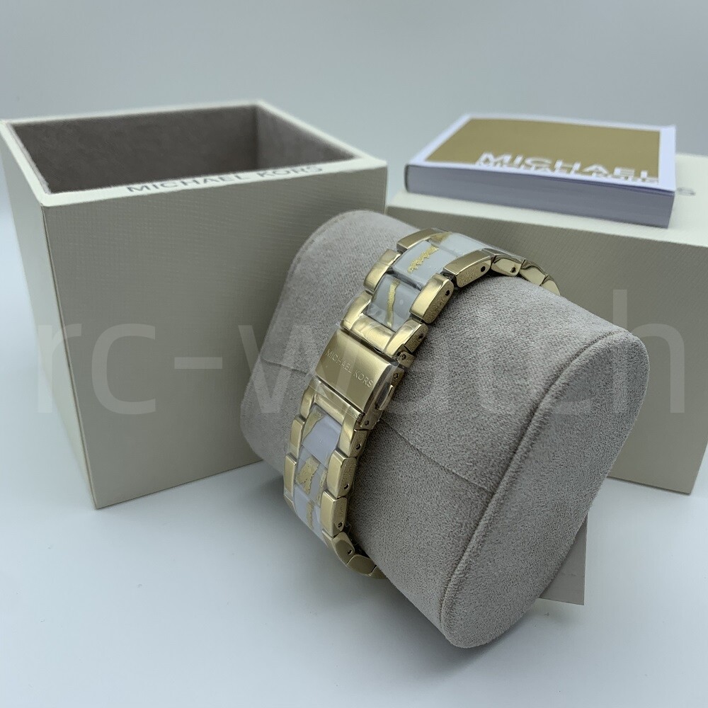 Michael Kors MK6157 Wren 42mm Gold Tone Crystal Chronograph Quartz ...