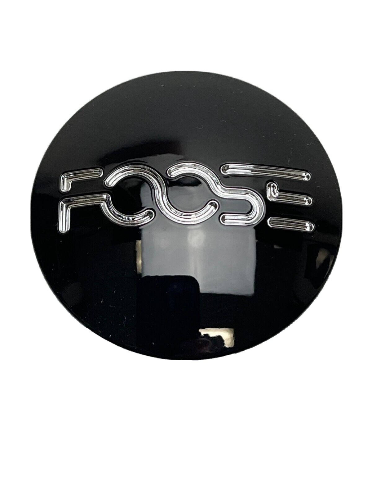 Foose Gloss Black/Chrome Logo Snap In Wheel Center Cap 1001-13B 1001-13 ...