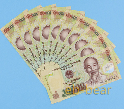Lot 10 Pcs Vietnam 10000 (10K) Dong Banknotes Polymer Money Currency ...