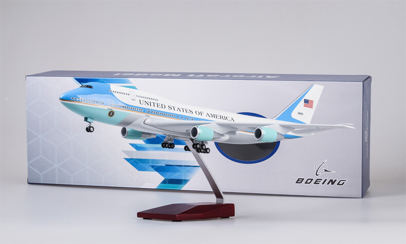 1/150 US Air Force One 47cm Airplane Model w/ Undercarriage& Voice ...