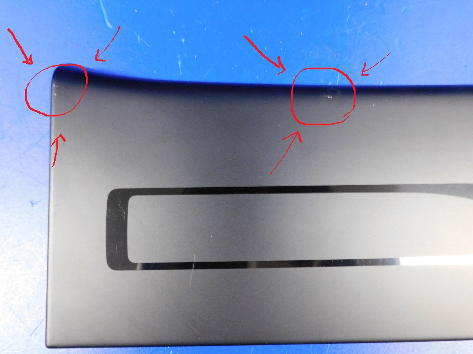 2016-20 TESLA MODEL X FRONT RIGHT hand DOOR WELCOME PLATE COVER 1053195 ...