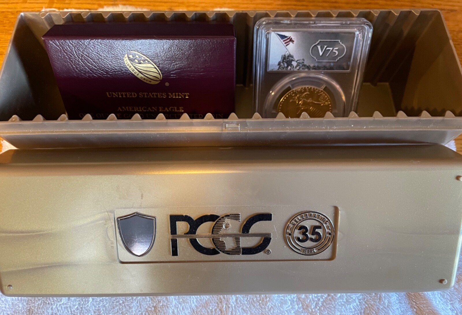 2020 W Burnished Gold Eagle PCGS SP70 First Strike Gold Shield V75 ...