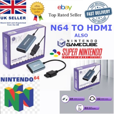 HDMI Converter Adapter N64 To Hdmi Console Upscaler TV Cable Nintendo ...