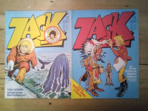 2 x Zack Comic Kult Klassiker Konvolut RAR Band 15 & 16 1980 Zustand 2 ...