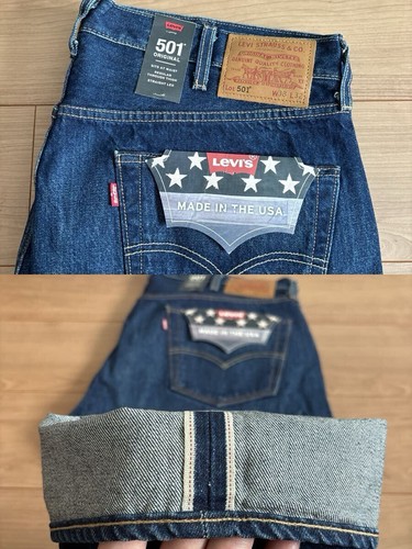Levi's Brand new unused MADE IN THE USA 501 ORIGINAL w38 L32 00501 2455 ...